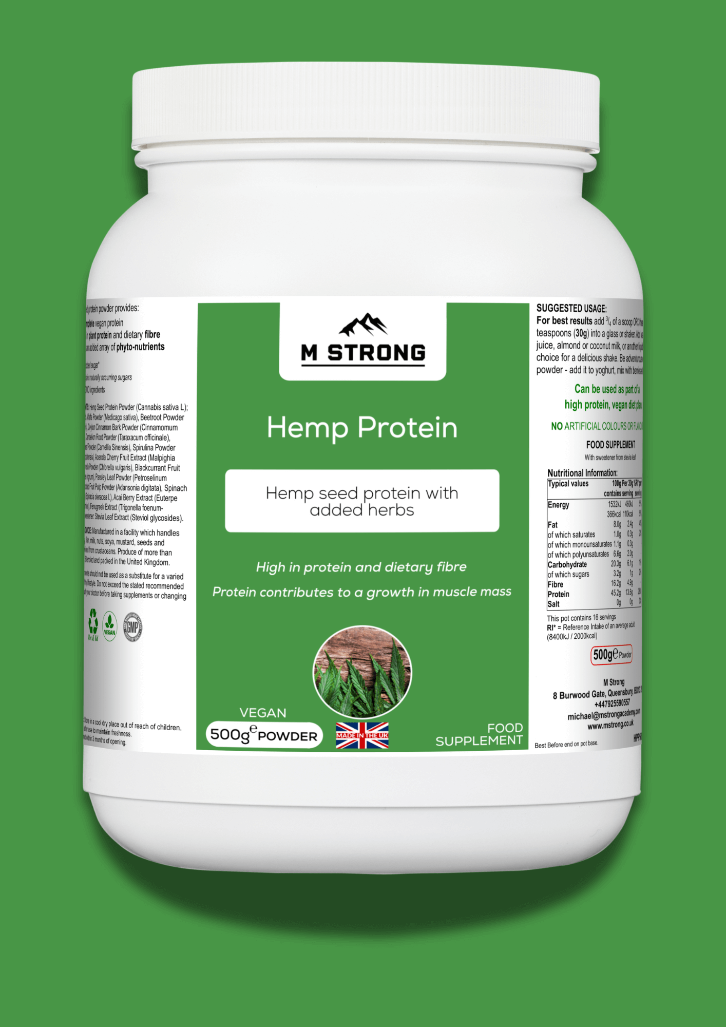 Hemp Protein | M STRONG