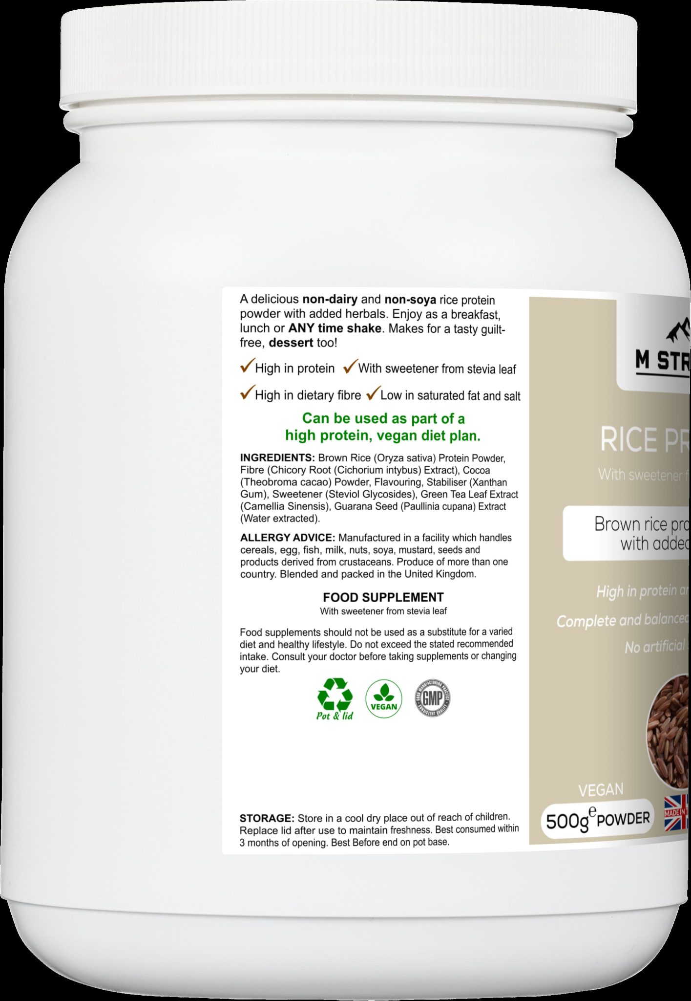 RICE PROTEIN | M STRONG