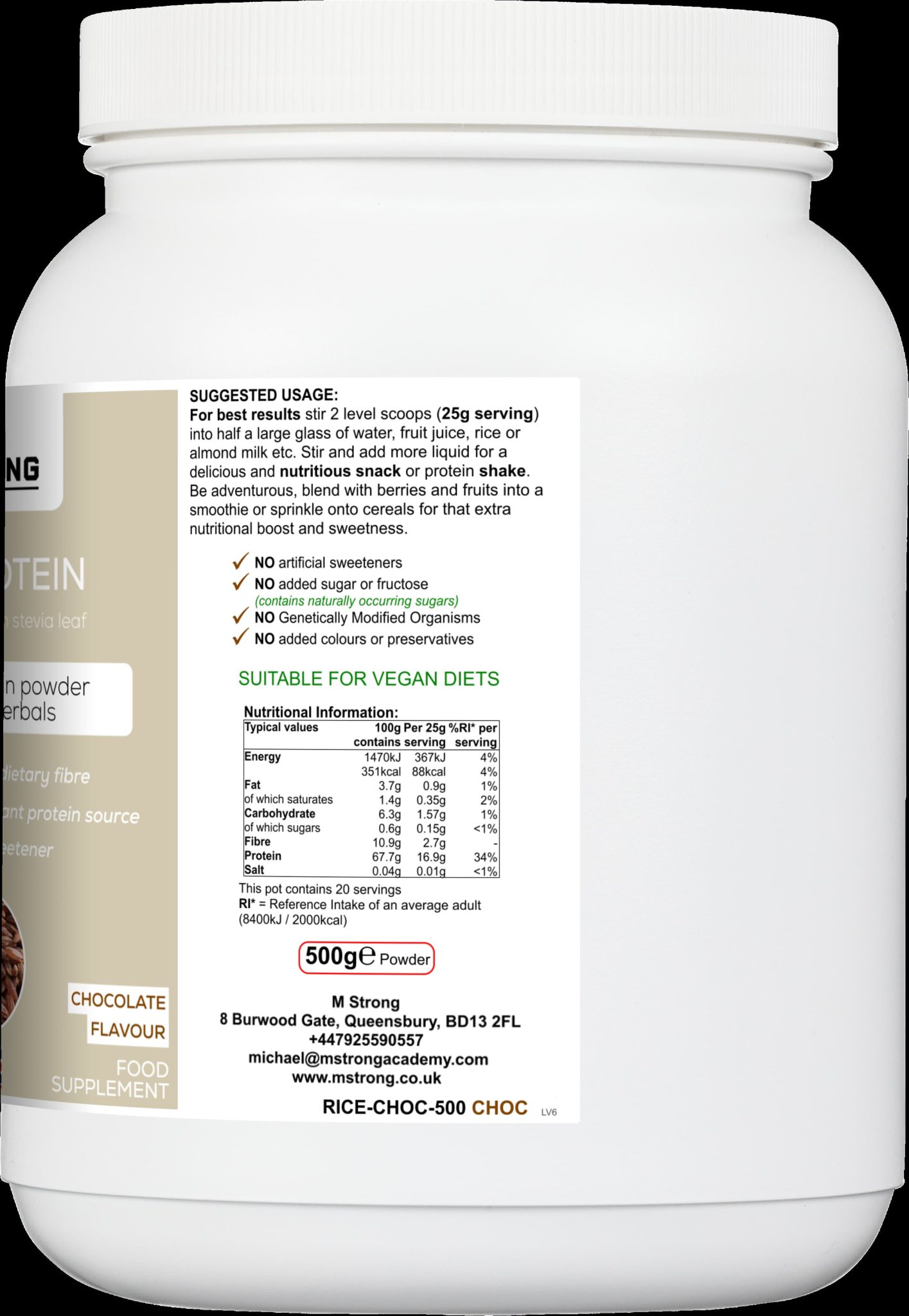 RICE PROTEIN | M STRONG